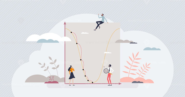 Gradient Descent Algorithm And Steepest Descent Function Tiny Person Concept Vectormine